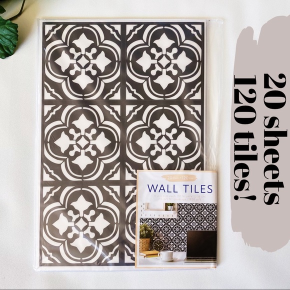 Target | Wall Decor | Target Black White Tile Peel Stick Wall Decals ...